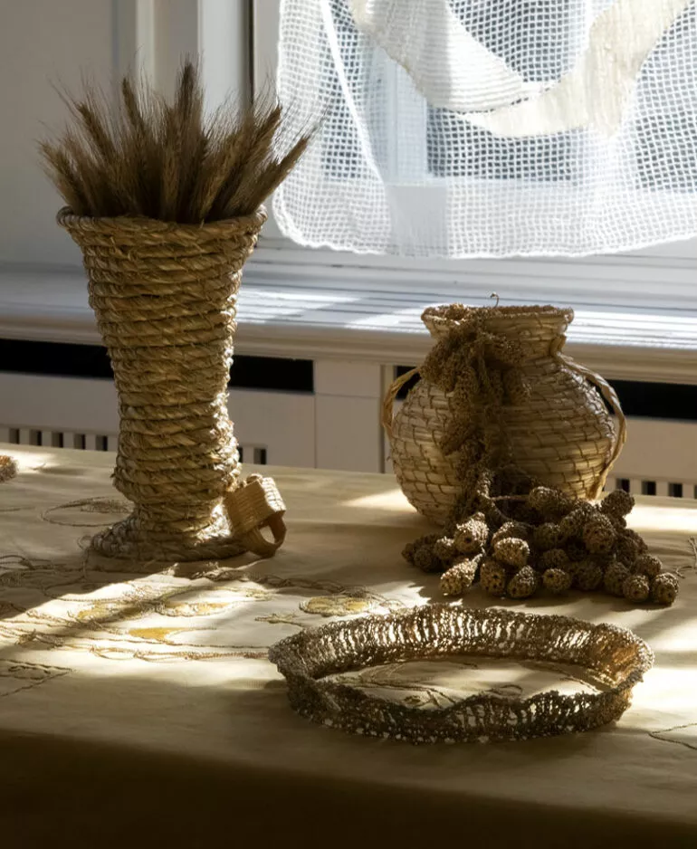 Déco naturelle : la paille comme objet design - Visite Déco